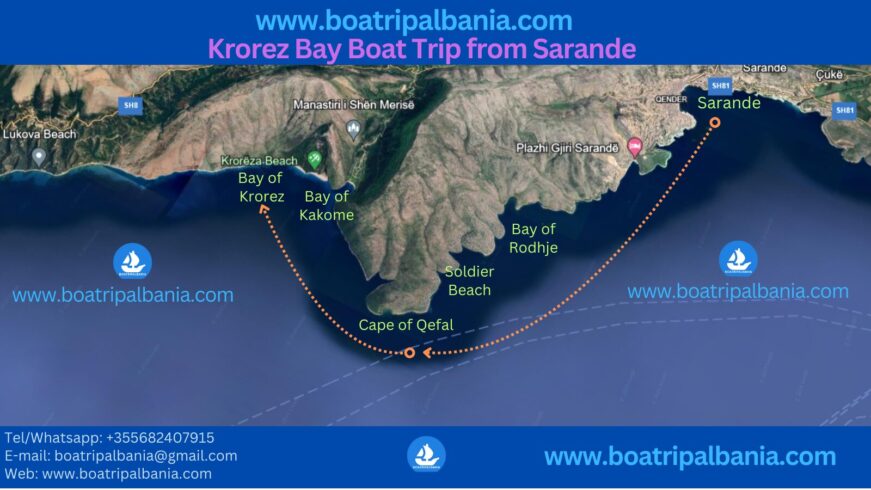 Speedboat Trip to Krorez Bay Sarande - Boat Tour Saranda